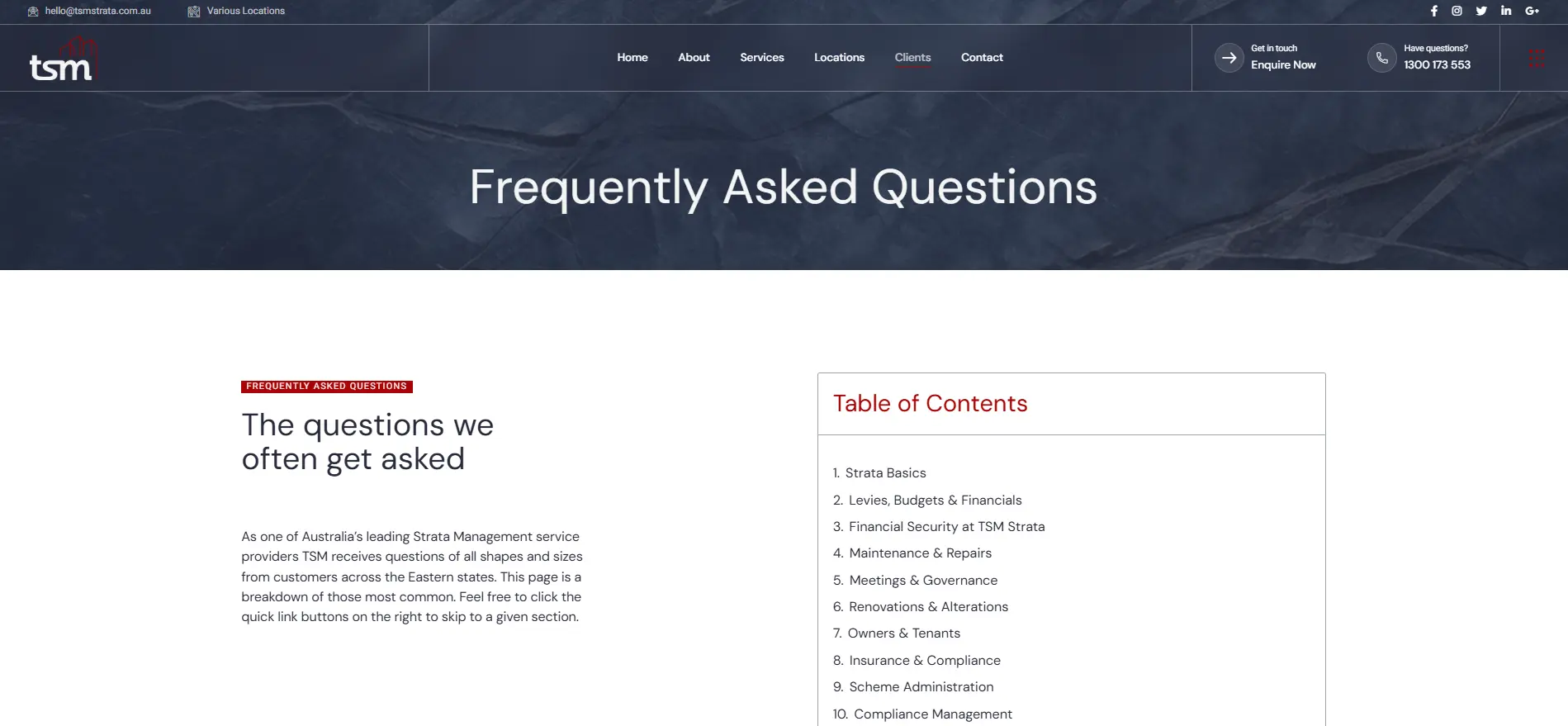 Common Strata Questions Answered | TSM